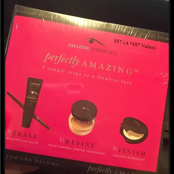 Makeup | Amazing Cosmetics Flawless 3 Steps Erase Refine Finish Beige ...